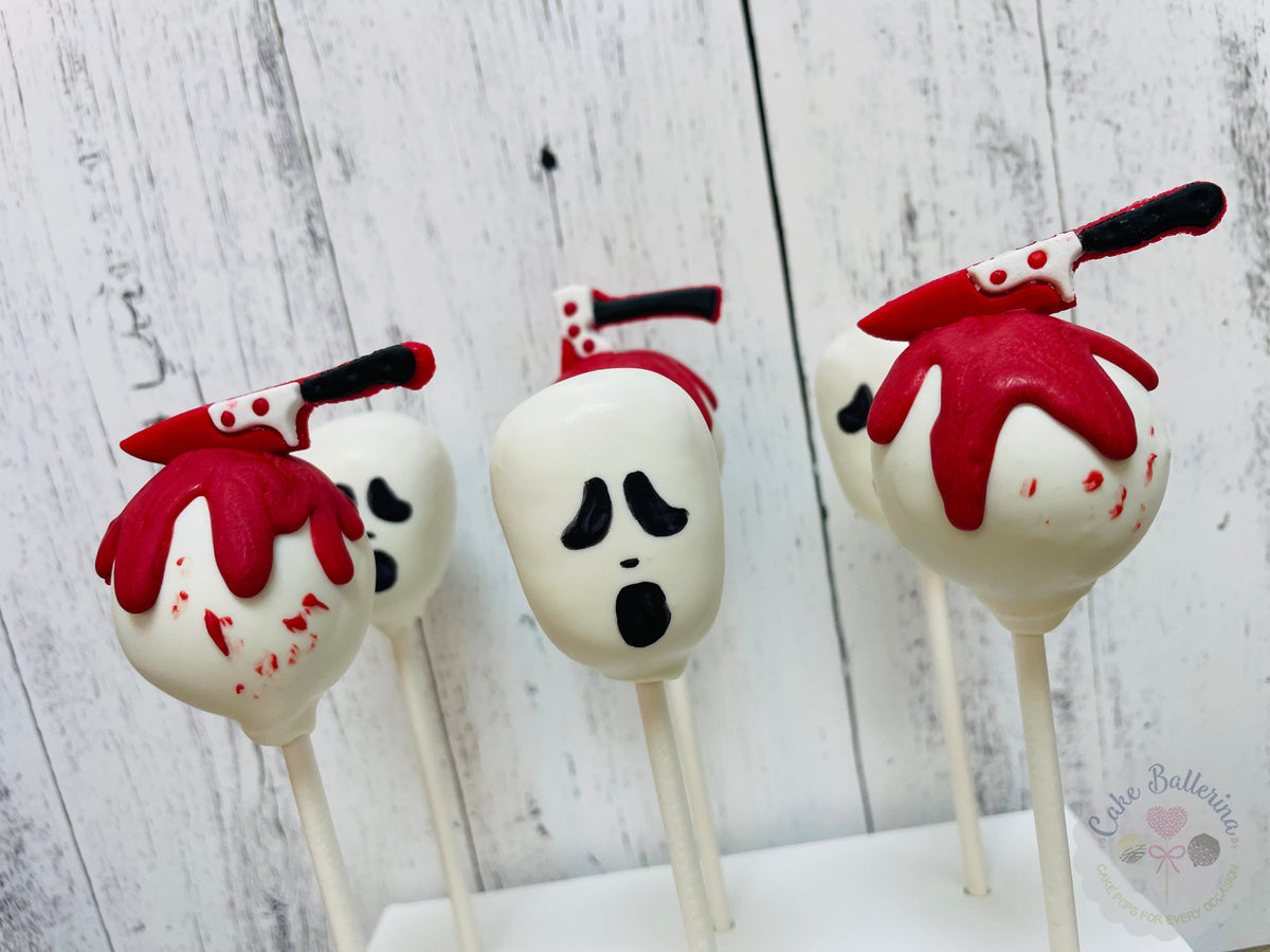Scream Themed Cake Pops exclusive at Cake Ballerina