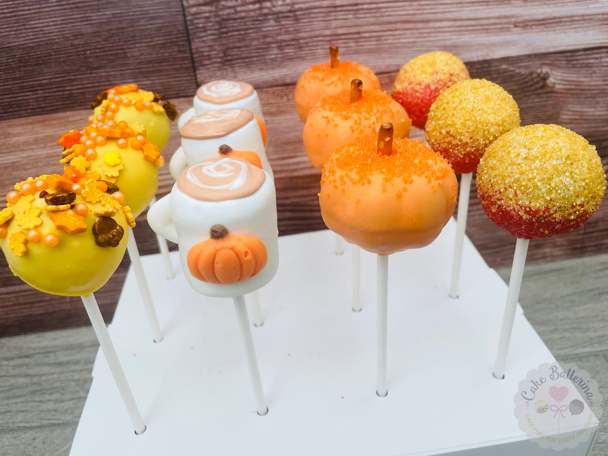 Fall Pumpkin Cake Pops exclusive at Cake Ballerina