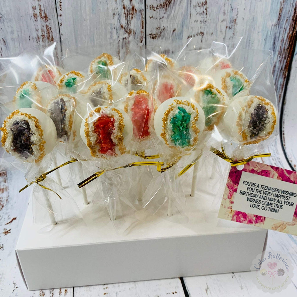 Geode Cake Pops – Cake Ballerina