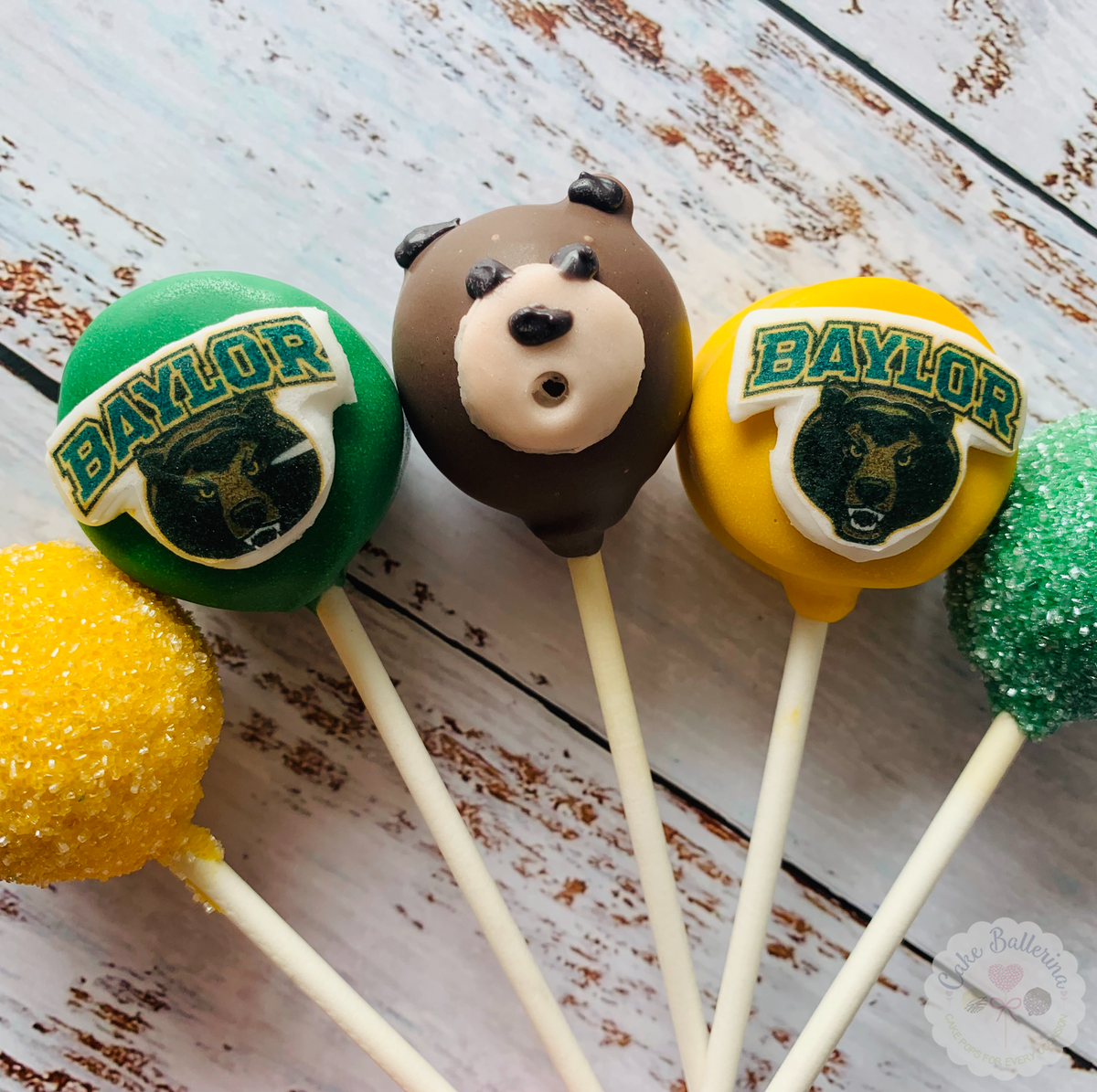 Baylor Cake Pops exclusive at Cake Ballerina